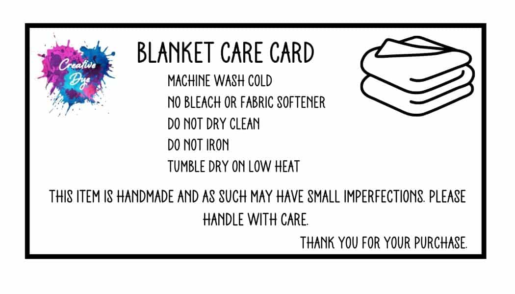 Sizzling Sublimation Care Instructions | Creative Dye