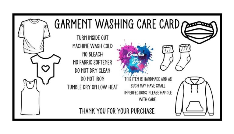 Sizzling Sublimation Care Instructions | Creative Dye