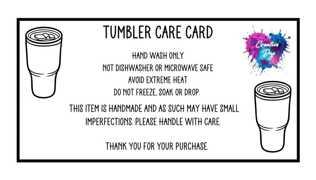 Sizzling Sublimation Care Instructions | Creative Dye